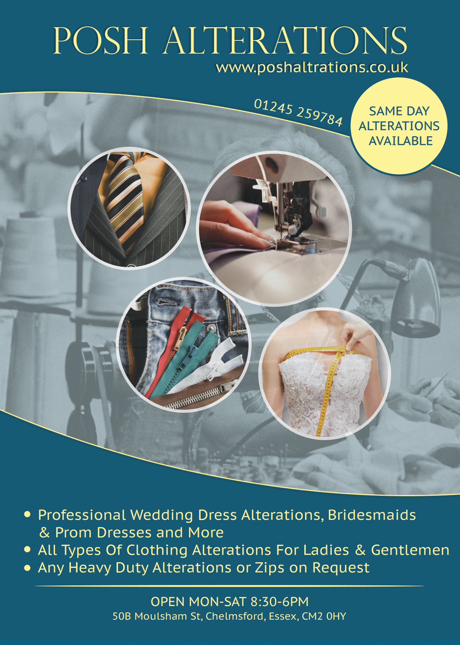 Posh Alterations Chelmsford | Services